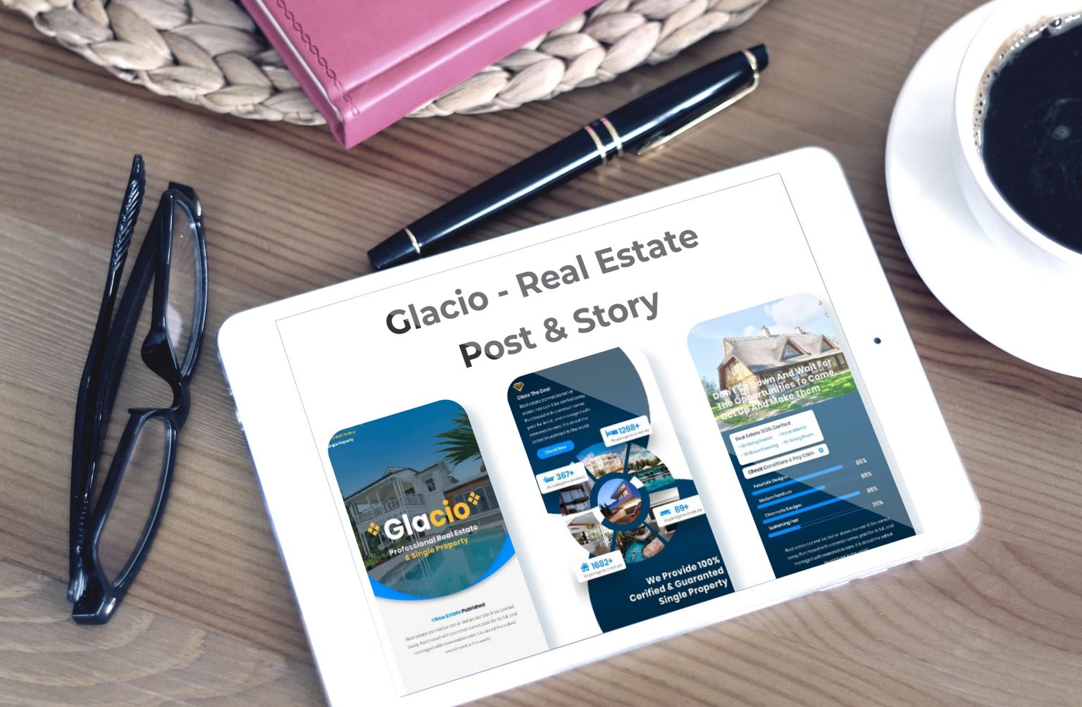 Glacio - Real Estate Post & Story – MasterBundles