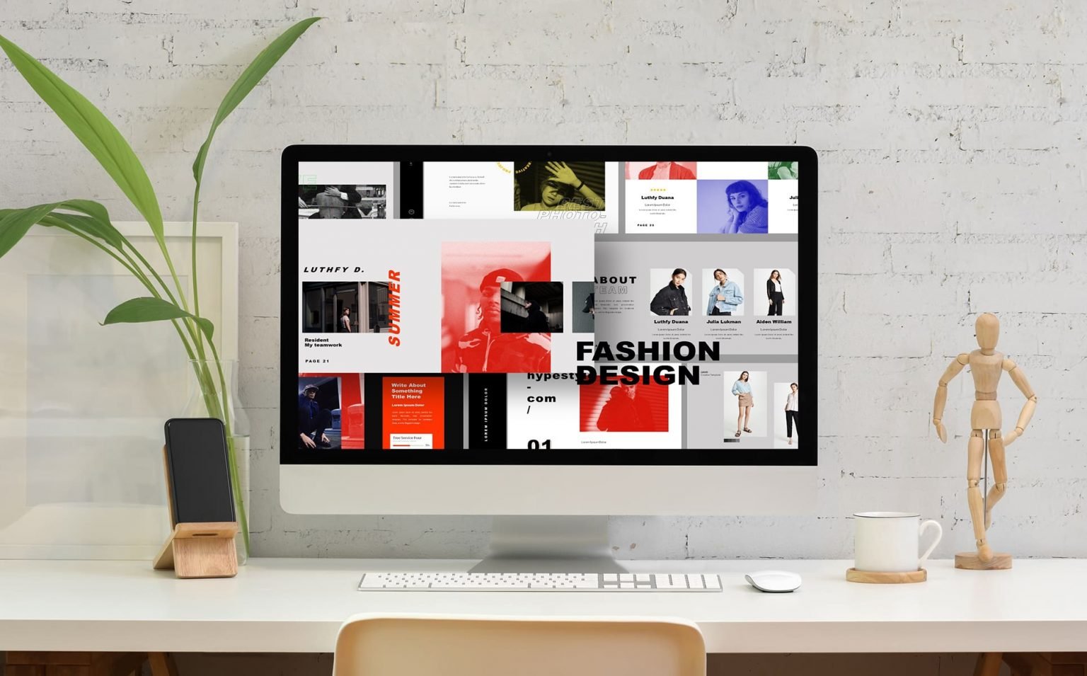 Fashion Design Presentation Template – MasterBundles