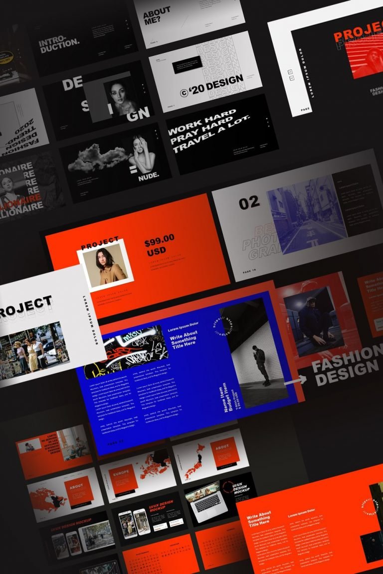 Fashion Design Presentation Template – MasterBundles