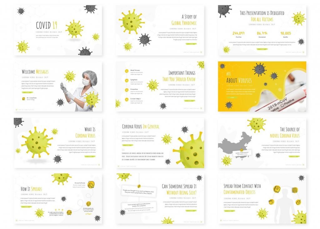 Covid 19 - Powerpoint Template – MasterBundles