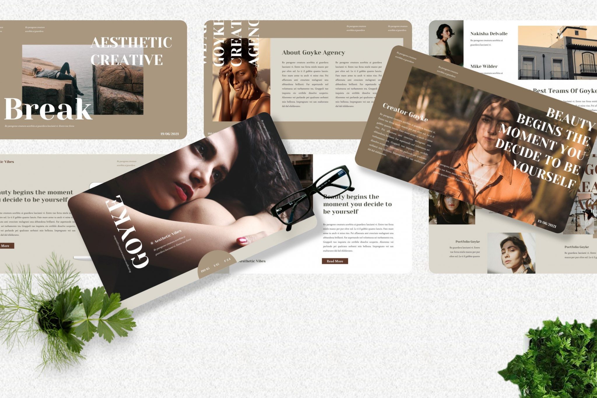 Goyke - Aesthetic Powerpoint Template – MasterBundles