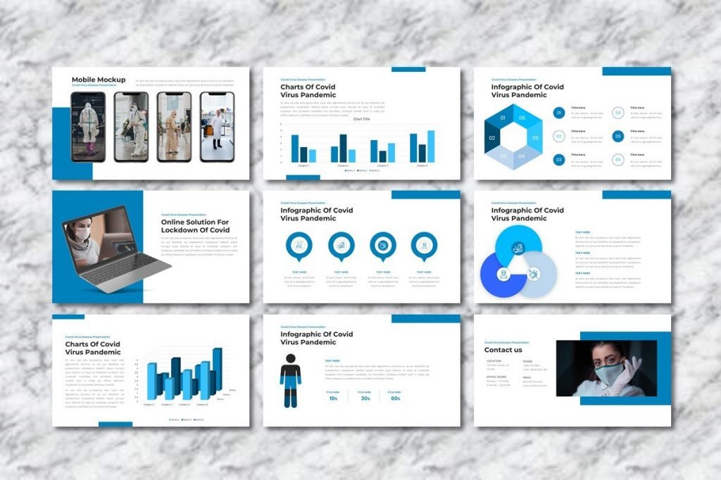 Covid Virus - Medical PowerPoint Template – MasterBundles