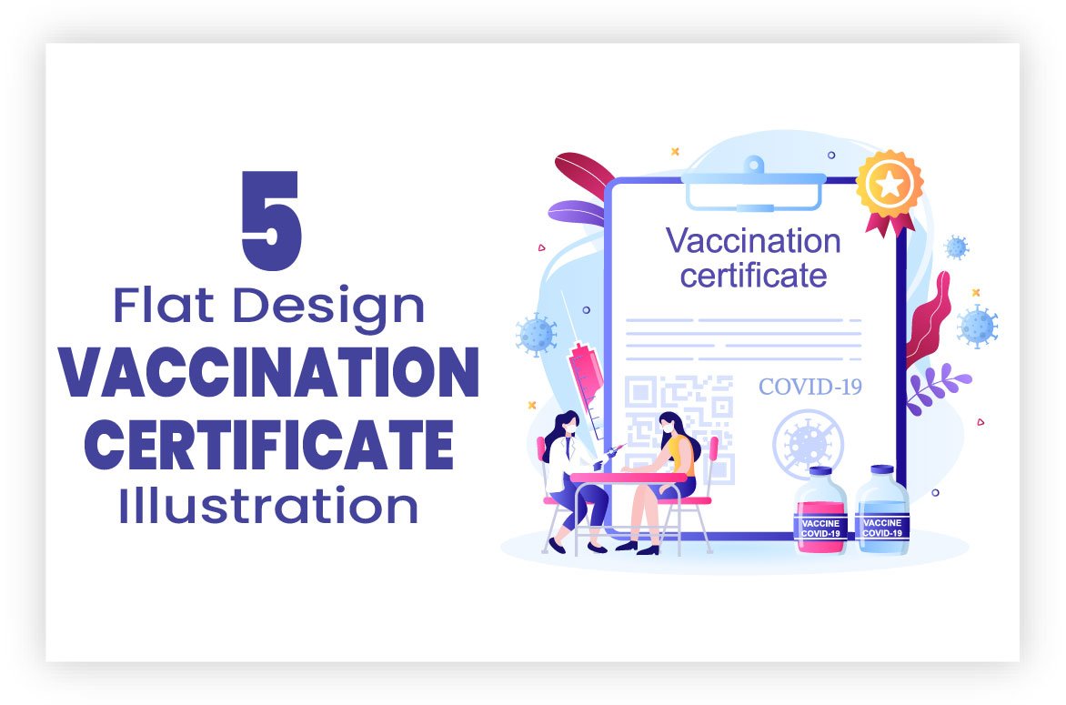 5 Covid-19 Vaccination Certificate Illustration – MasterBundles