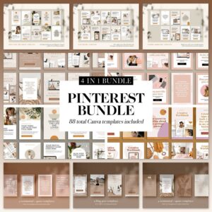Digital Product Pinterest Pins CANVA | Master Bundles