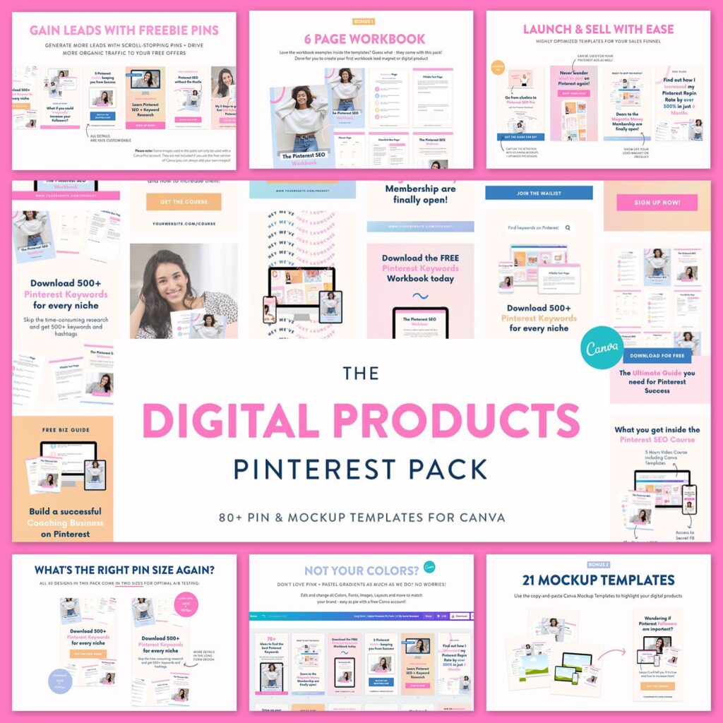 Digital Products Pinterest Templates – MasterBundles