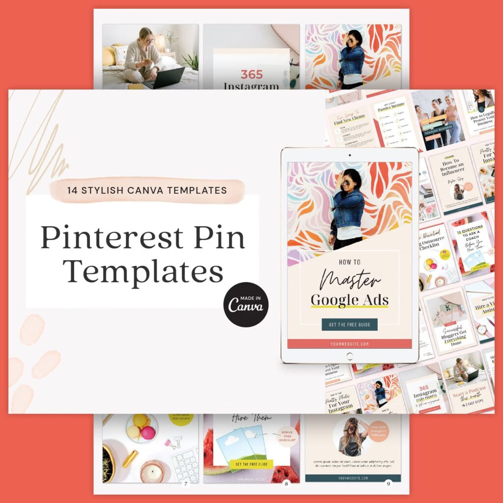 Pinterest Pin Template for Canva – MasterBundles