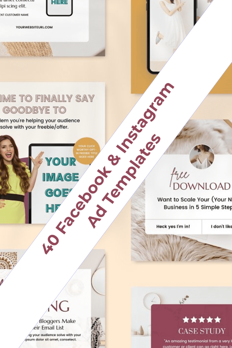 40 Facebook & Instagram Ad Templates – MasterBundles