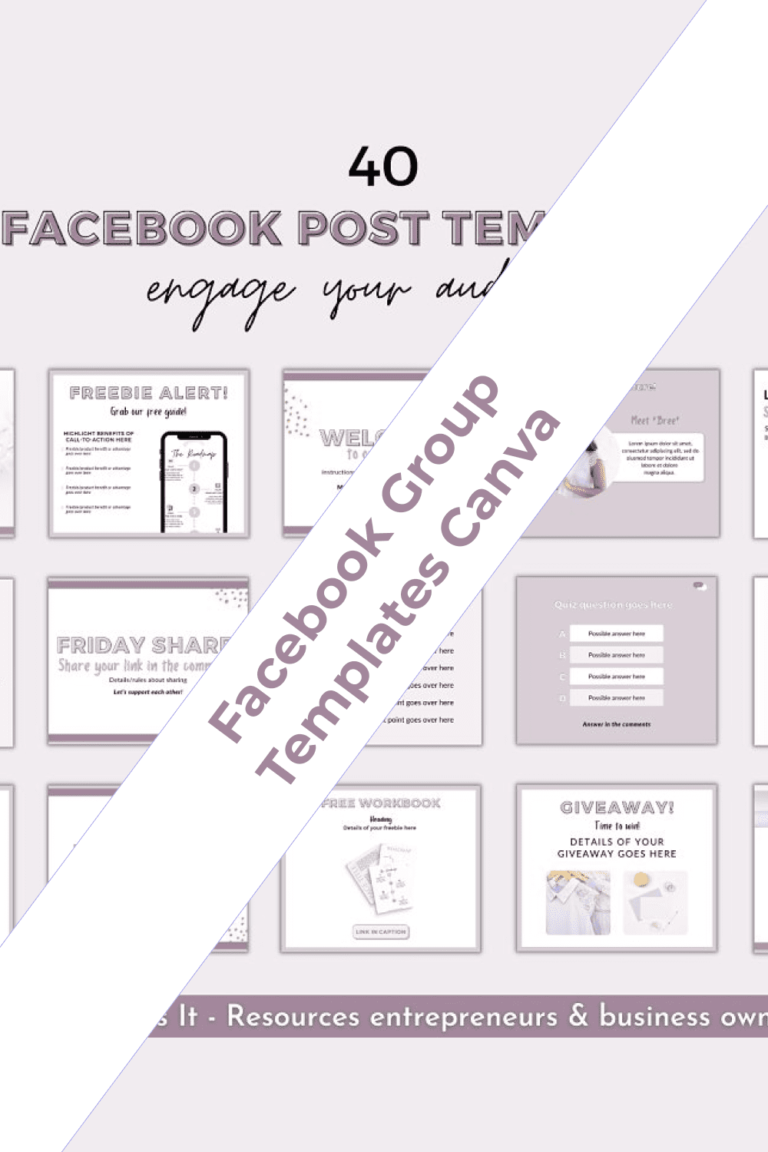 Facebook Group Templates Canva – MasterBundles