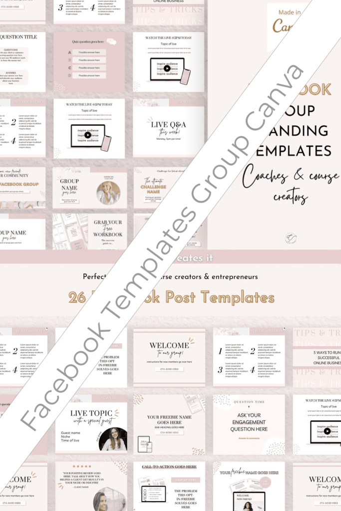 Facebook Templates Group Canva – MasterBundles