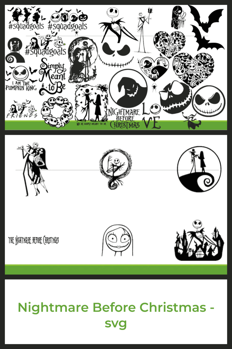 10+ Nightmare Before Christmas SVG Images in 2021: Free and Paid