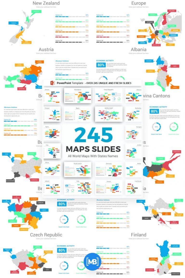 20+ Best PowerPoint Map Templates for 2021 - MasterBundles