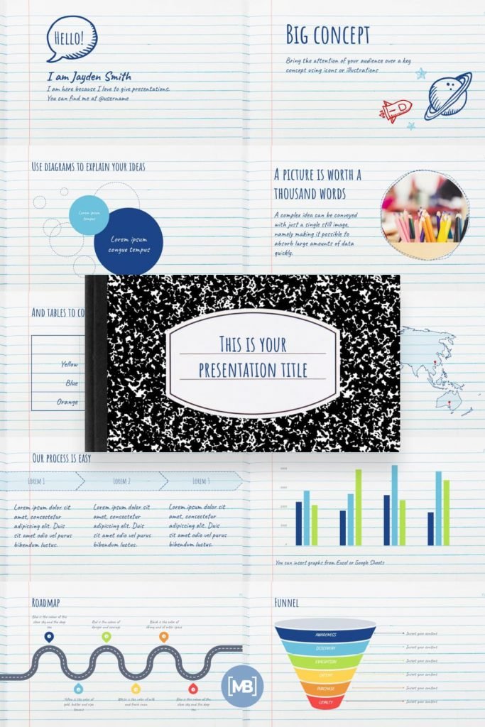 Best 10+ Notebook Paper PowerPoint Templates: Free and Premium