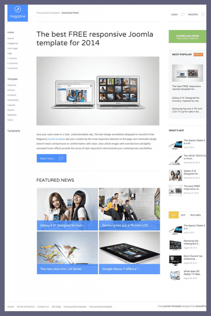 10+ Best Joomla Blog Templates for 2021: Free and Premium