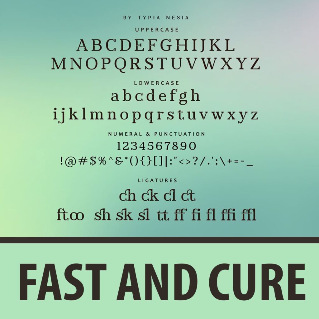 Fast and Cure Slab Serif Font – MasterBundles
