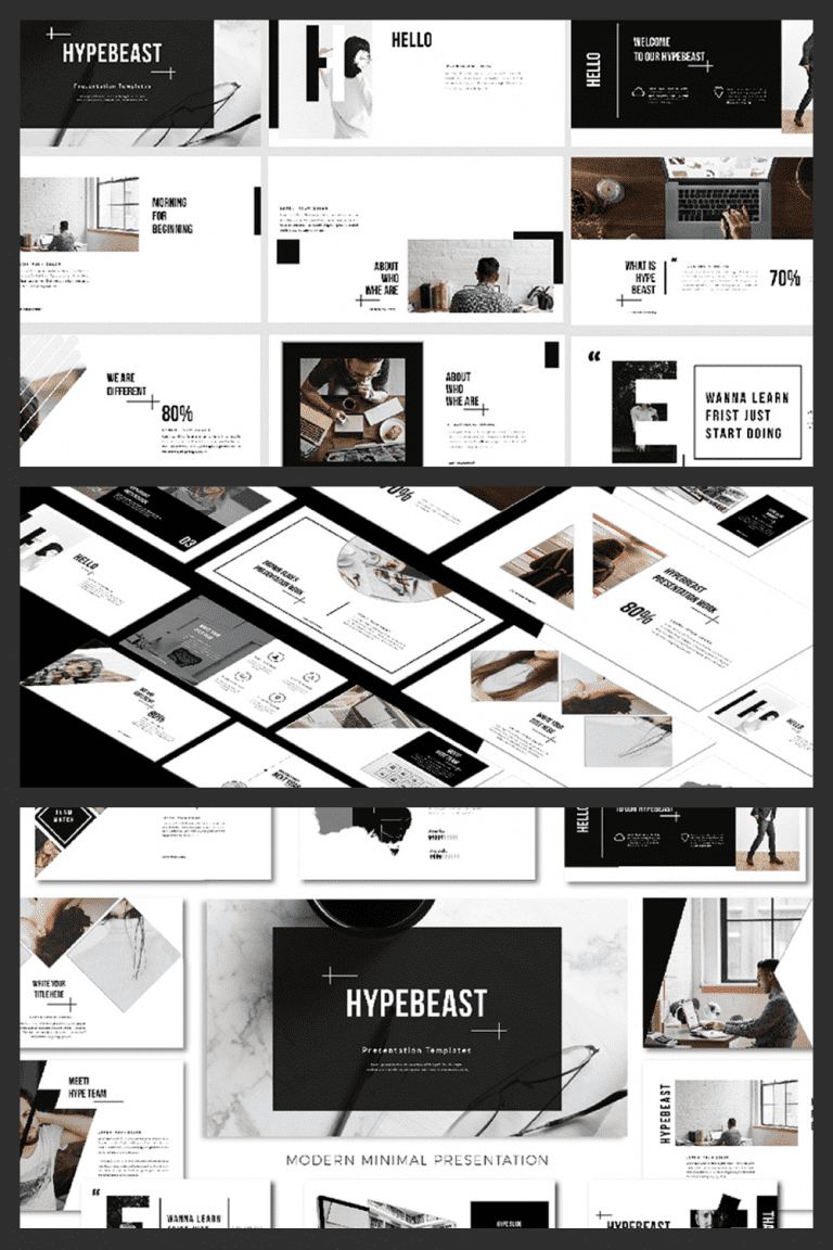 10+ Best Black and White Powerpoint Templates for 2021