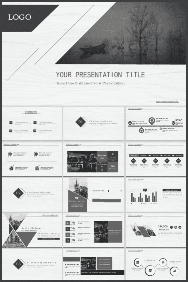 10+ Best Black and White Powerpoint Templates for 2021