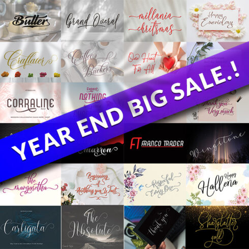 Font Bundle Collection: 19 Fonts – MasterBundles