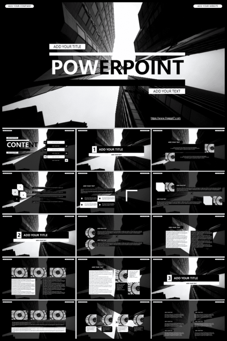 10+ Best Black and White Powerpoint Templates for 2021