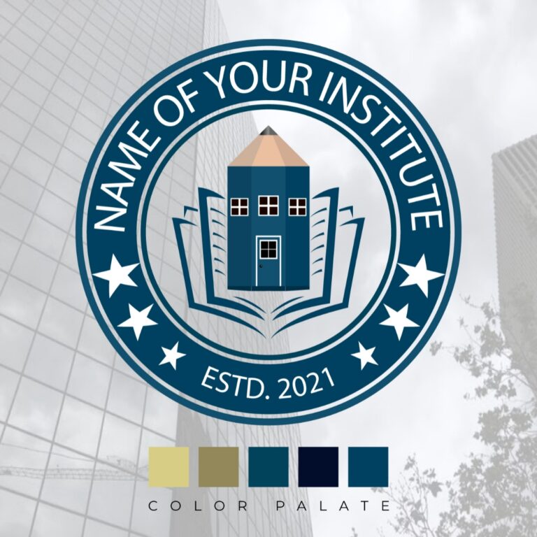 Institute Logo Design for School College University - MasterBundles