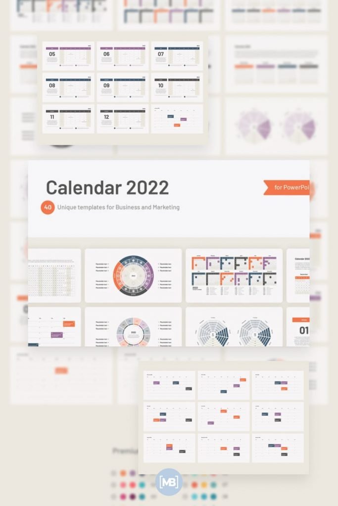40+ PowerPoint Calendar Templates for 2021 - MasterBundles