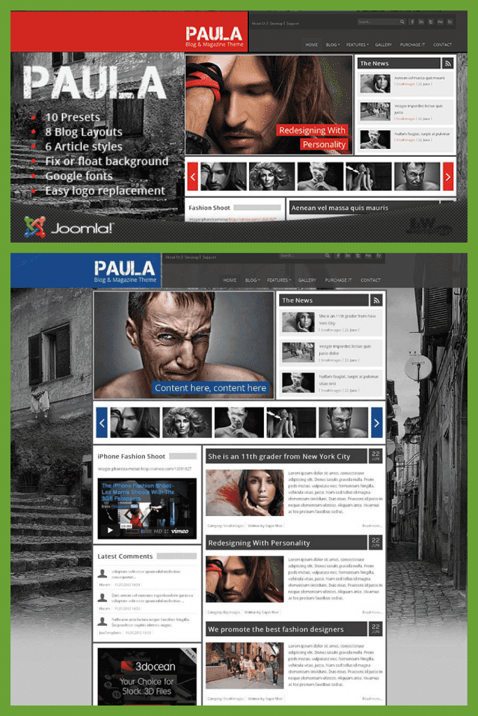 10+ Best Joomla Blog Templates for 2021: Free and Premium