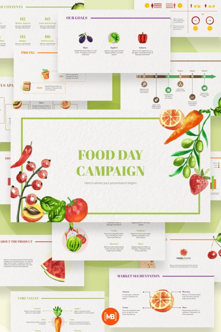15+ Best Food Powerpoint Templates for 2021: Free and Premium
