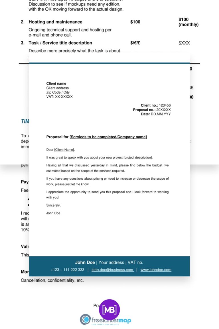 10+ Best Freelance Proposal Templates: Free and Premium Templates