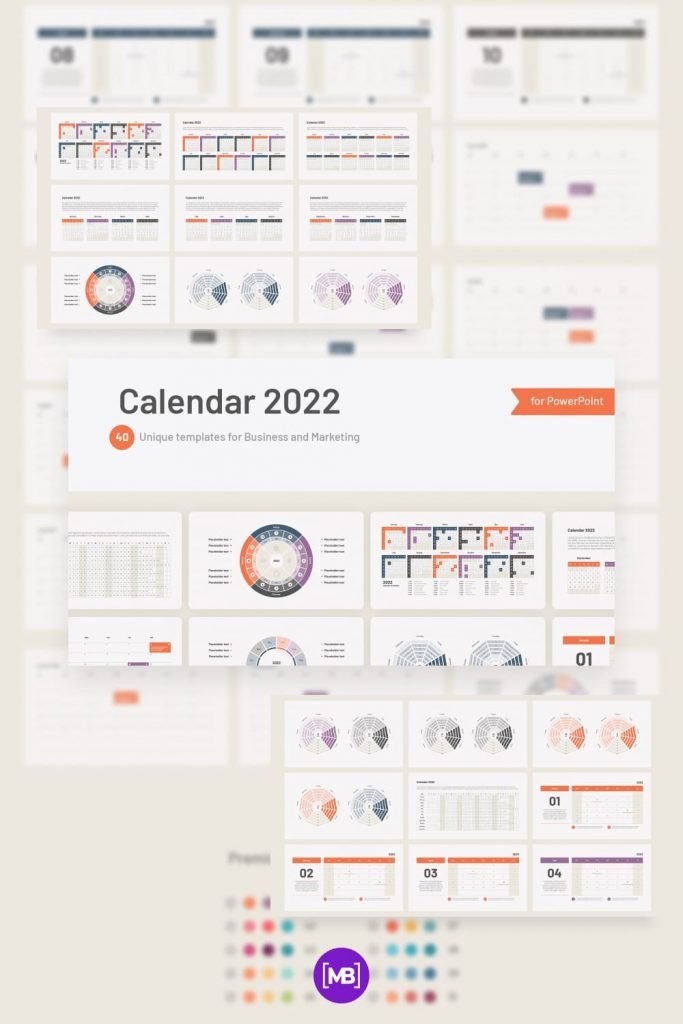 40+ PowerPoint Calendar Templates for 2021 - MasterBundles