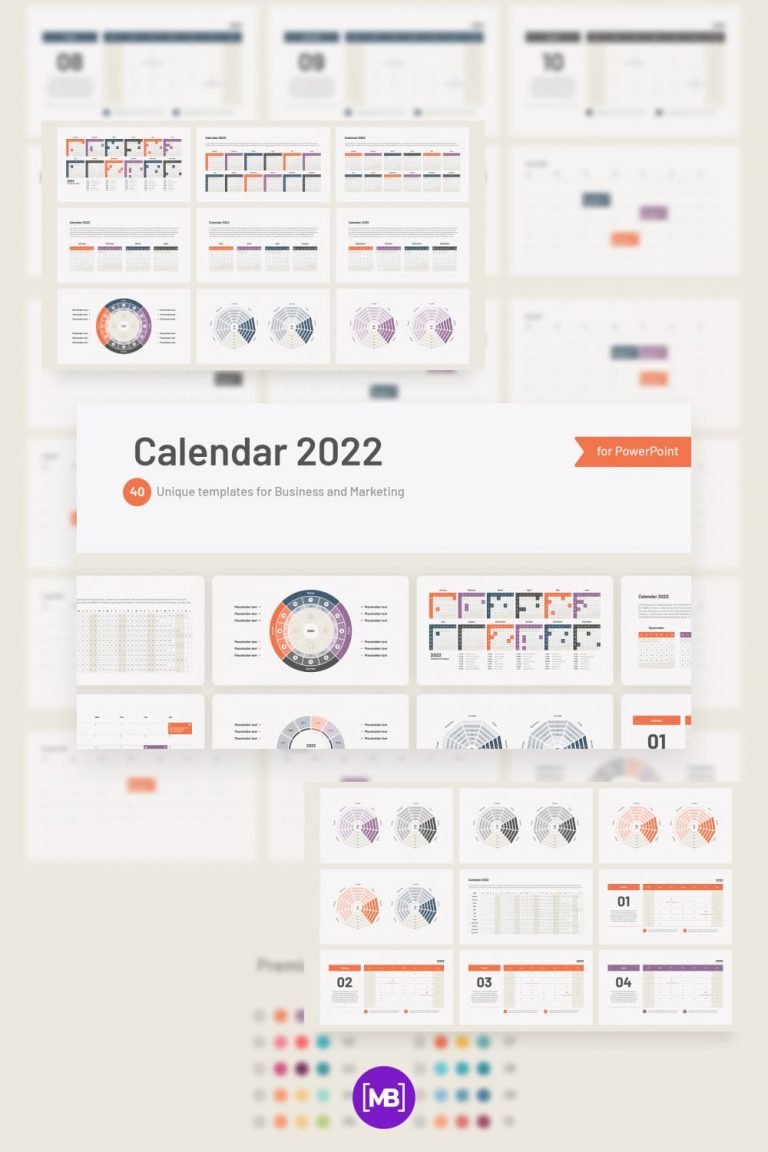 40+ PowerPoint Calendar Templates for 2021 - MasterBundles