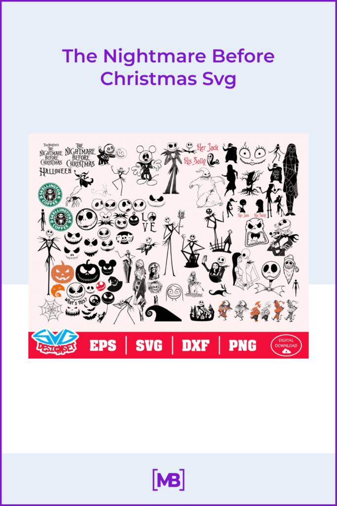 10+ Nightmare Before Christmas SVG Images in 2021: Free and Paid