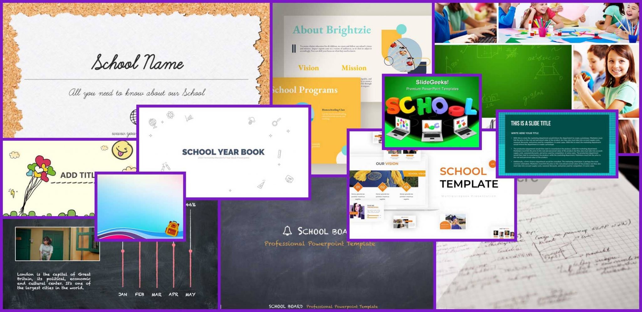 25+ Best PowerPoint Templates for School - MasterBundles