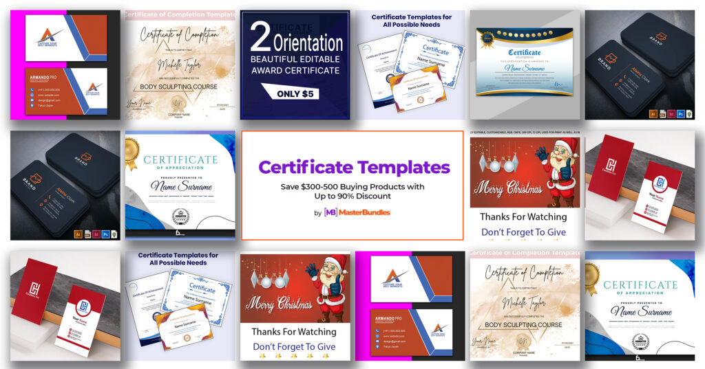 539+ Certificate Templates 2026 - MasterBundles