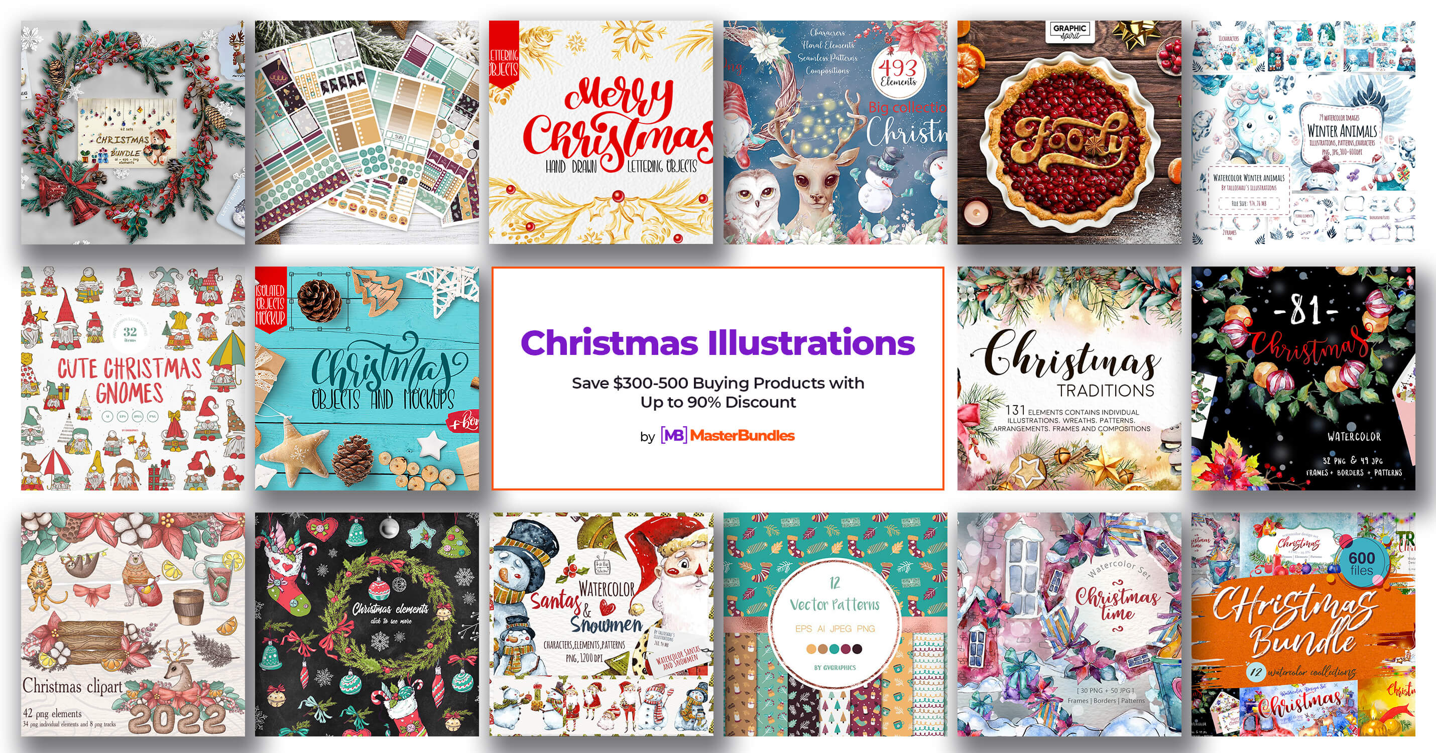 Clip Art Art & Collectibles Trees 40pc Wizard Christmas Cookies Clipart ...