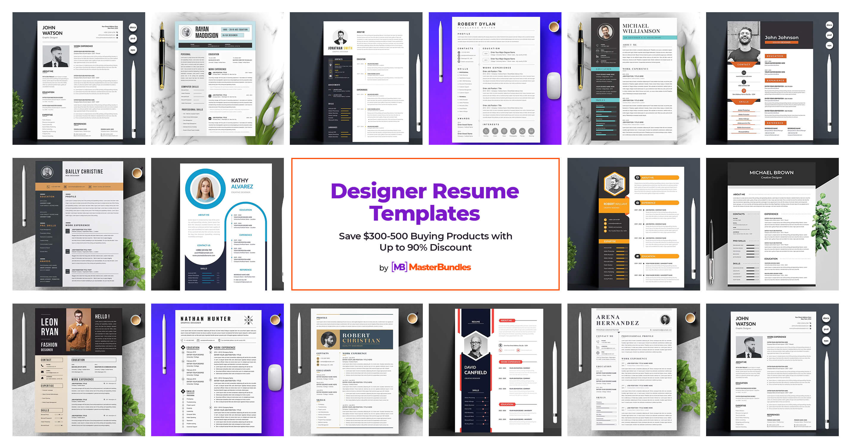 920+ Web Designer Resume Templates 2025 - MasterBundles