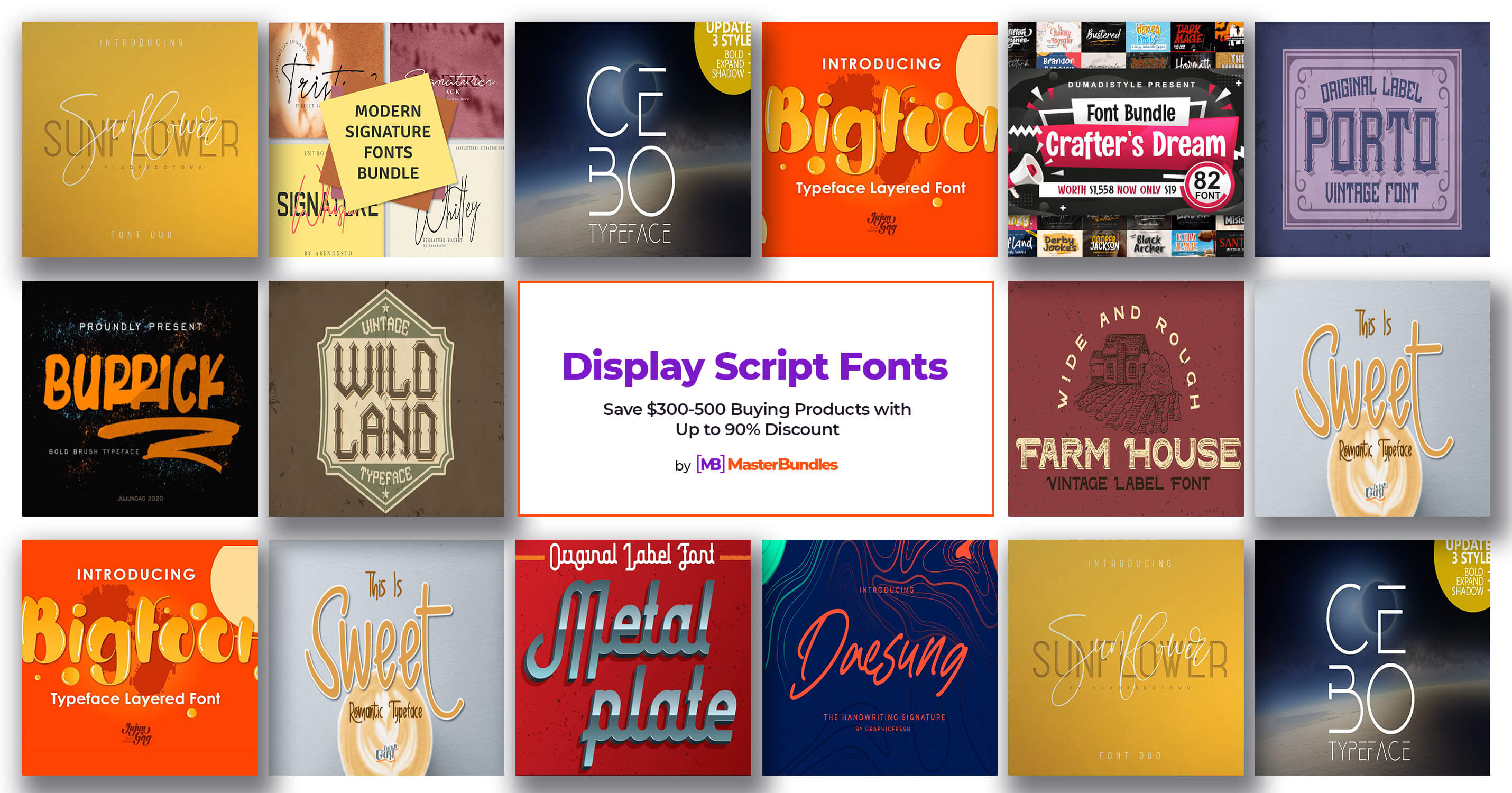 219+ Script Display Fonts 2025 - MasterBundles