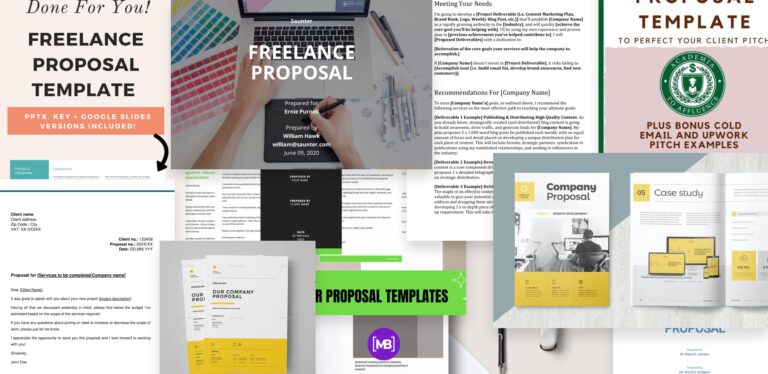 10+ Best Freelance Proposal Templates: Free and Premium Templates