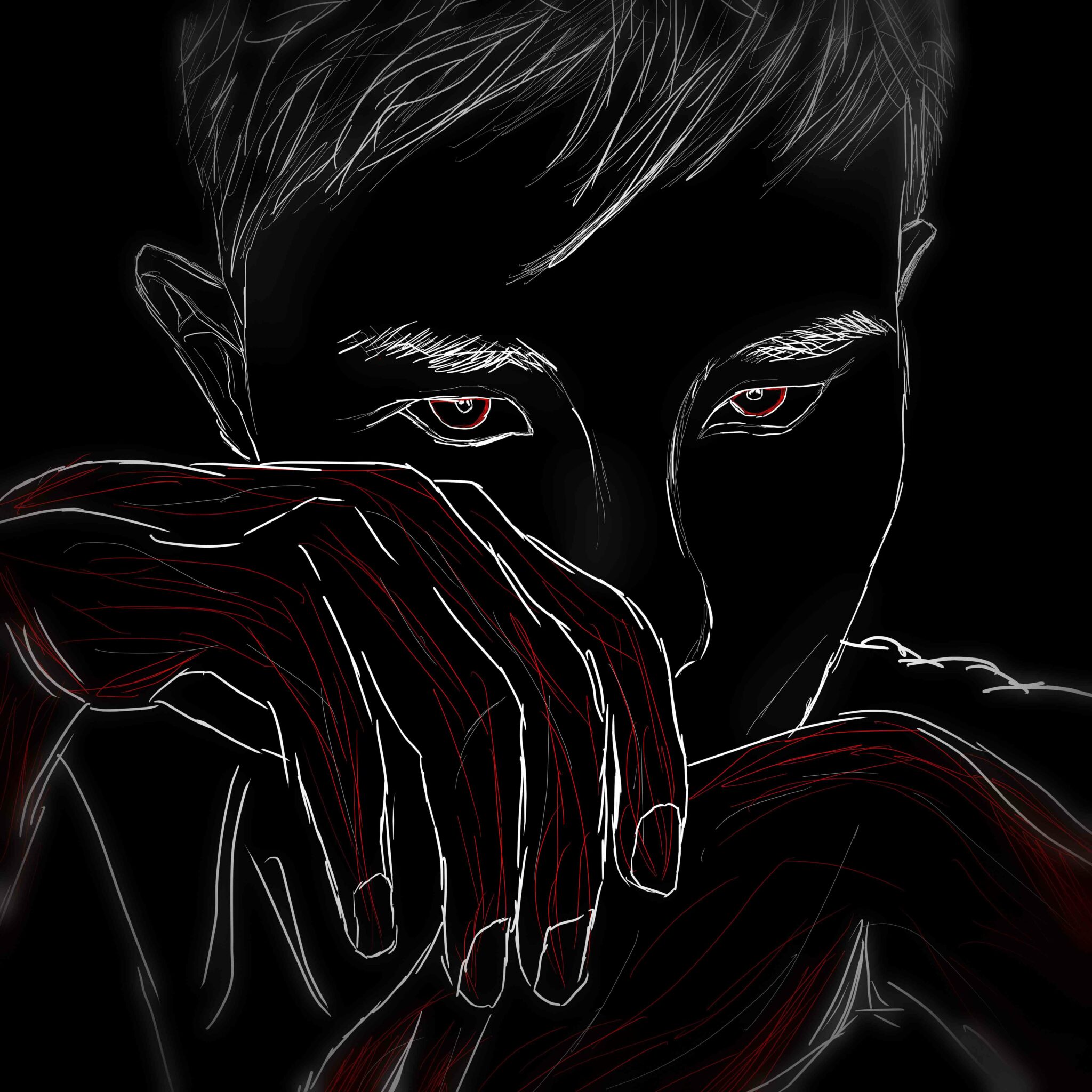 Depression and melancholy abstract paintings, drawings pack 1 ...