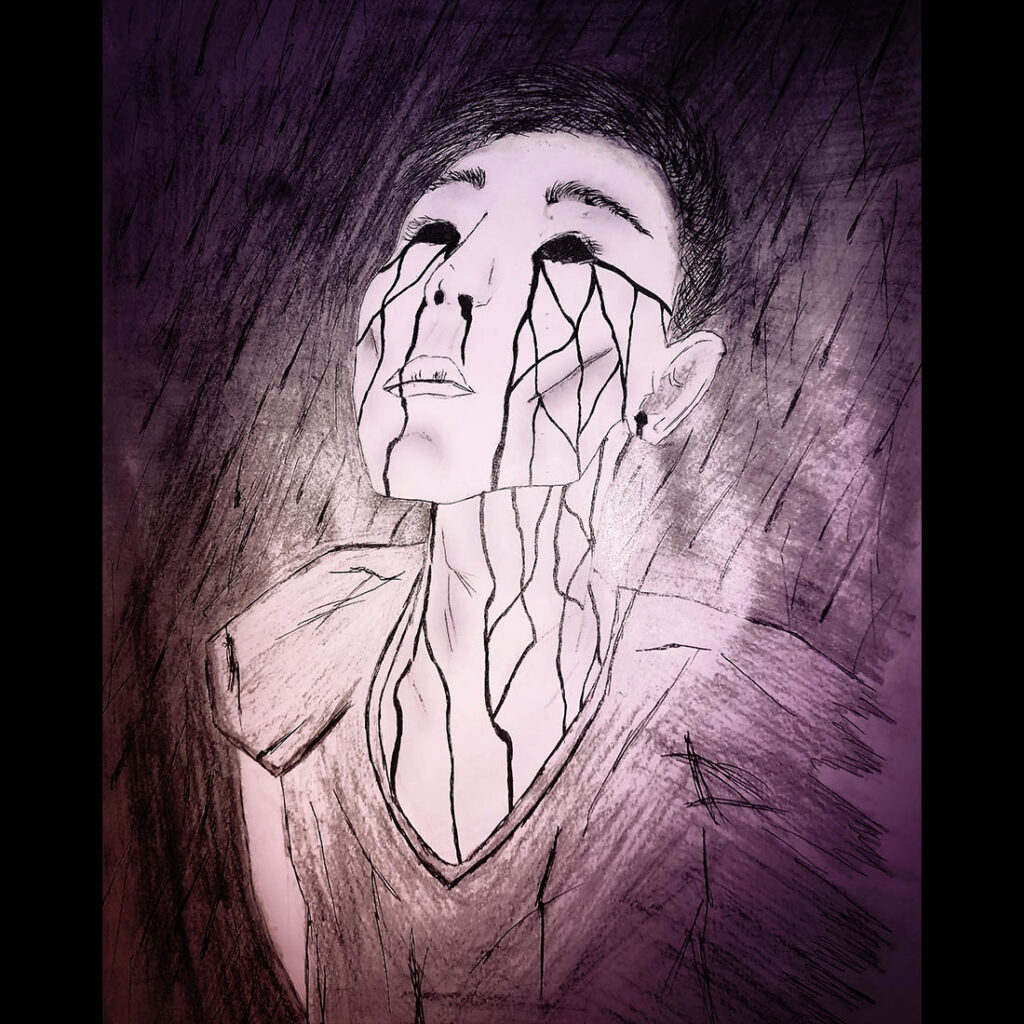 Depression and melancholy abstract paintings, drawings pack 1 ...