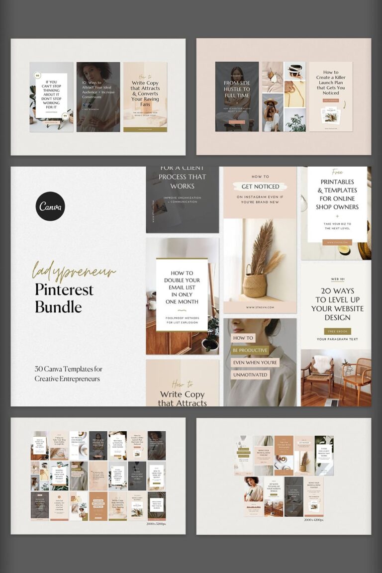 Pinterest Canva Bundle – MasterBundles