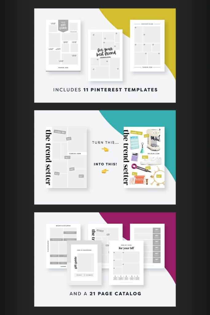 Gift Guide Pinterest Templates | Master Bundles