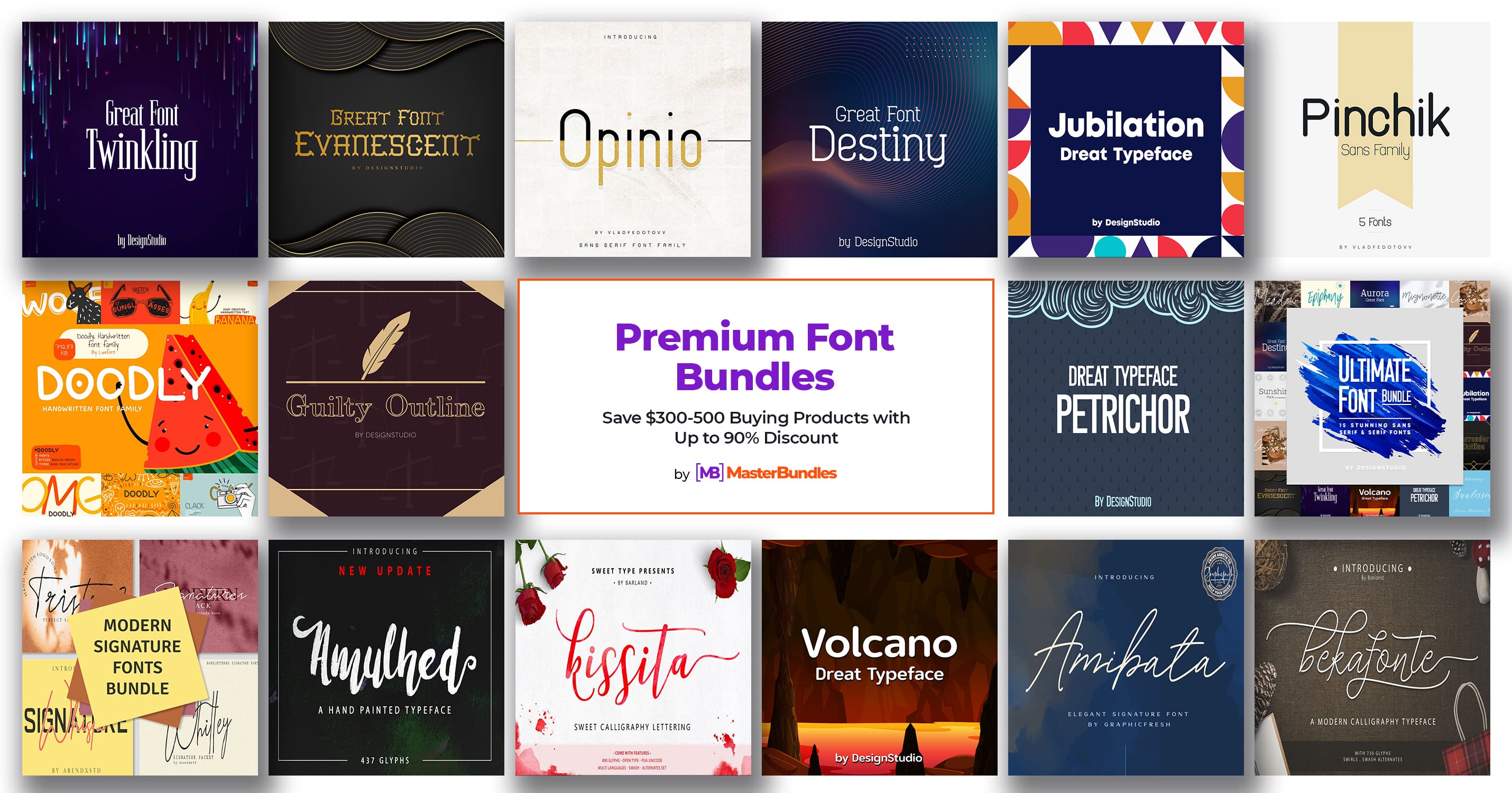 12710+ Font Bundles 2023: Premium Products & Bundles - [MB]