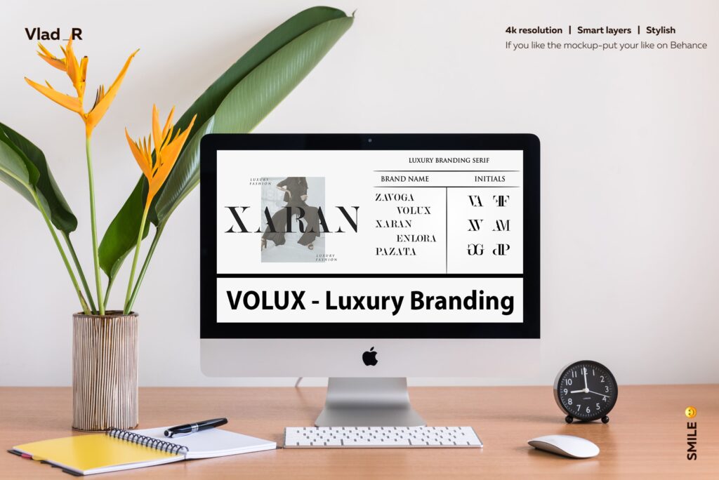 VOLUX Luxury Branding Slab Font – MasterBundles