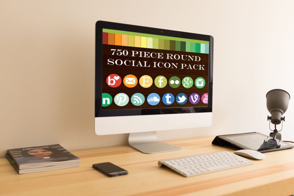 750 Piece Round Social Icon Pack – MasterBundles