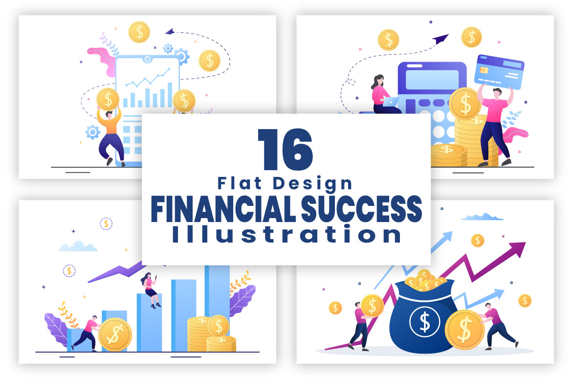 16 Investment Financial Success Freedom Illustrations – MasterBundles