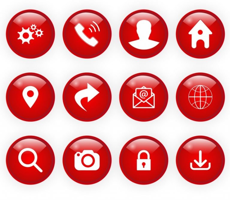 12 Red Icon Templates - only $10 – MasterBundles