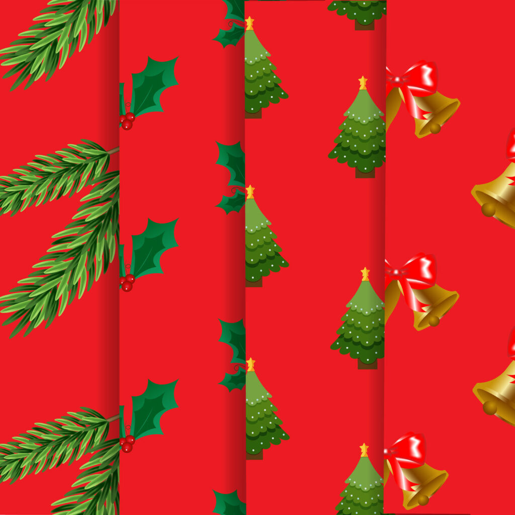 8 Christmas Vector Patterns – MasterBundles