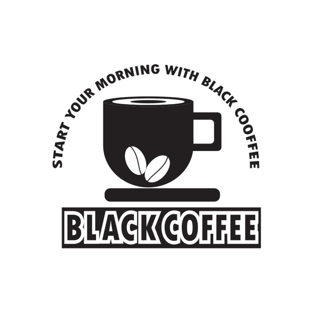 Black Coffee Logo Template - MasterBundles