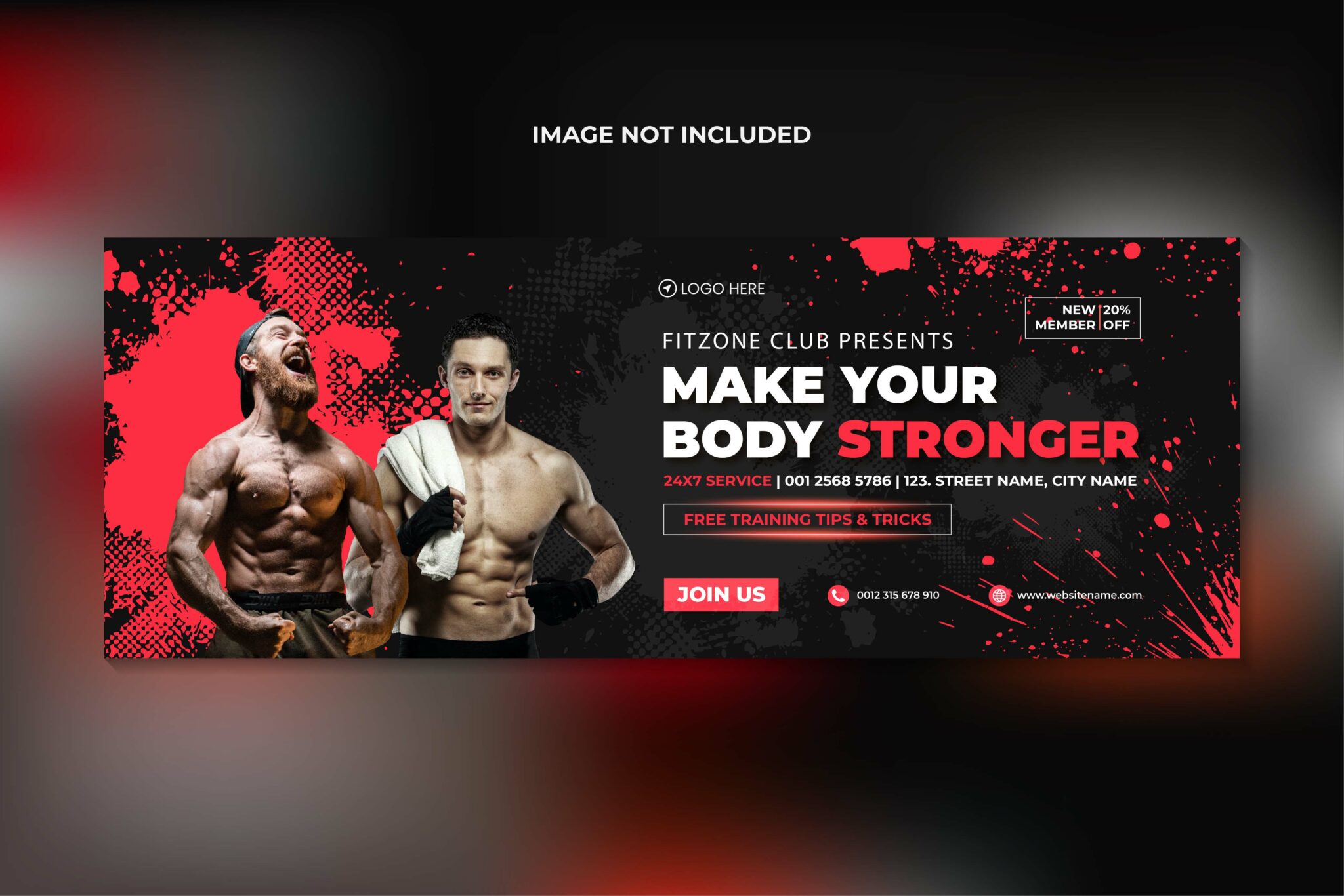 10 Banner Facebook Cover Templates Vector File - MasterBundles