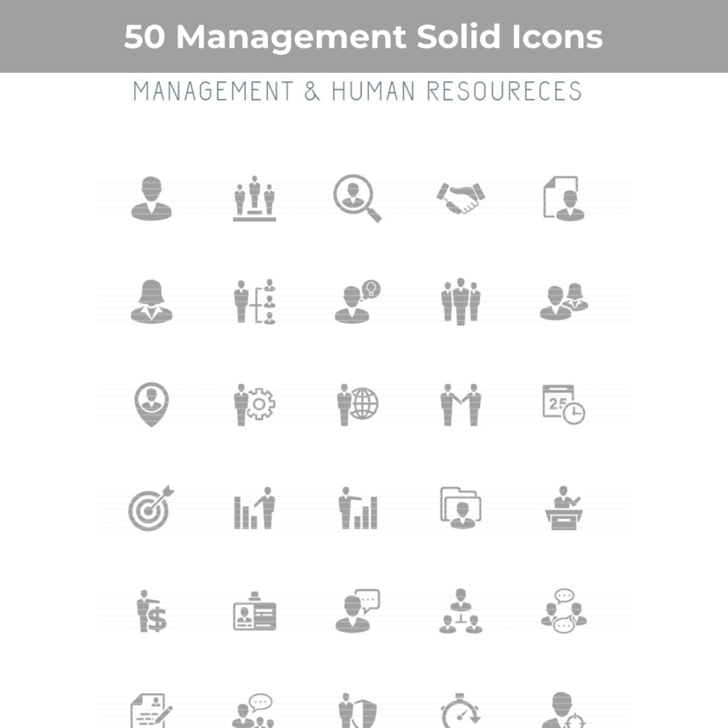 Clear Icons - Solid (500 Icons) | Master Bundles