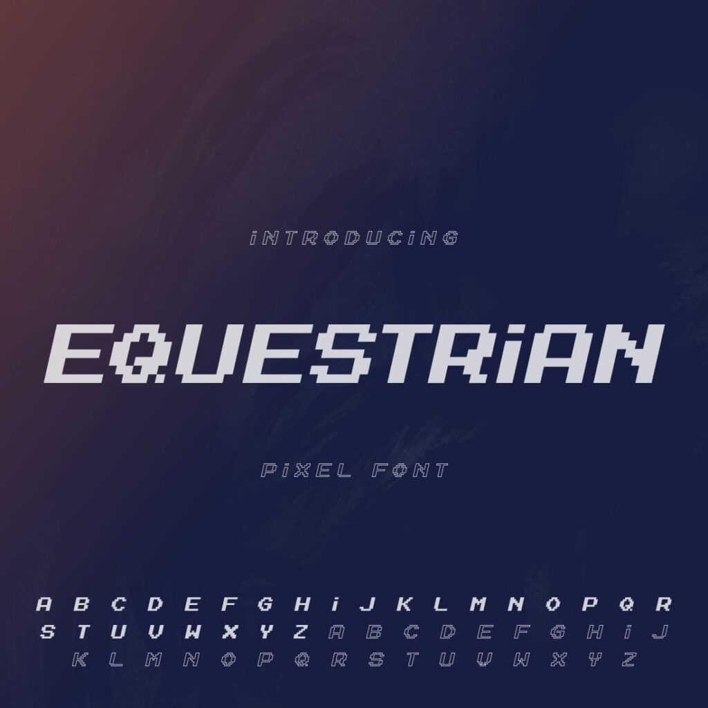 Equestrian Pixel Font – MasterBundles